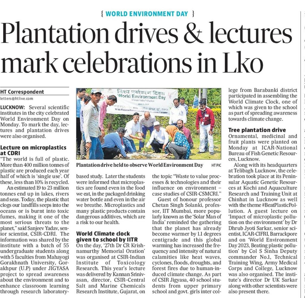 ICAR-NBFGR / Media Coverage / Newspaper Clippings